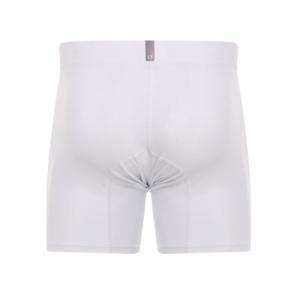 WHITE HALF LAYER BOXER